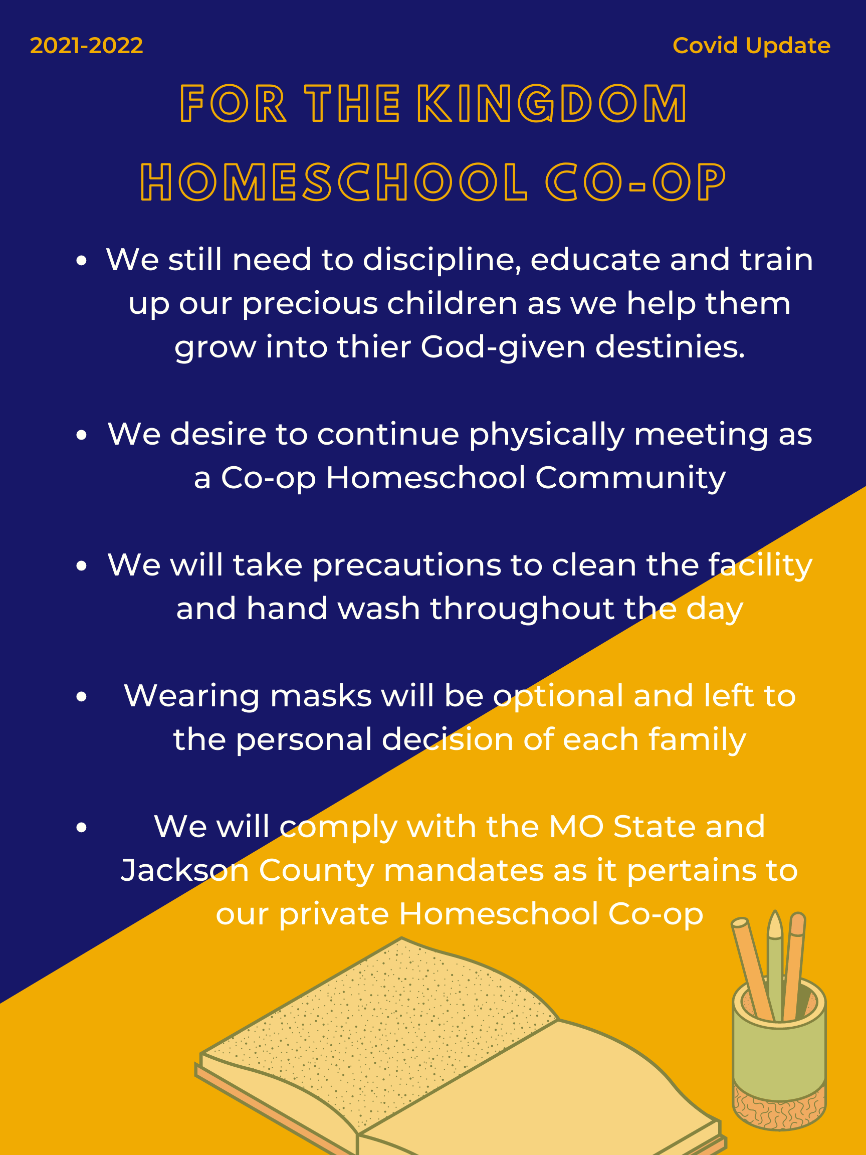 COVID-19 Updates | For The Kingdom Homeschool Cooperative